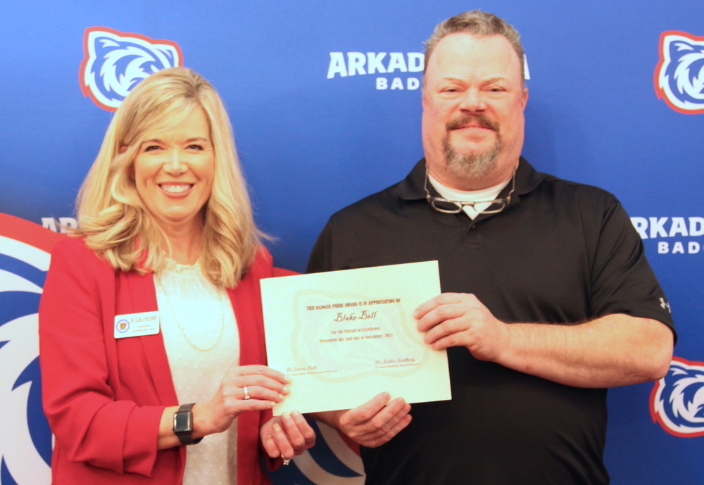 APSD Board Member Blake Bell Recognized | Arkadelphia Public Schools